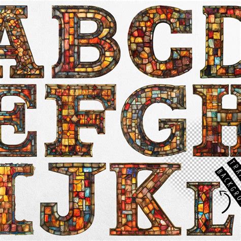 Stained Glass Letters Etsy