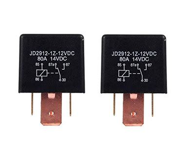 2 Pack 12v 80 Amp Relay Sldh 12vdc 1c Winch Relay 5 Pin Spdt Split Car