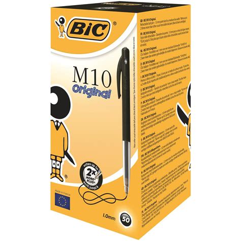 Bic M10 Black Ball Pen Pack Of 50 Fast Delivery