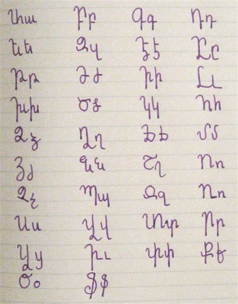 Pin By Lazarus Noone On Cursives Foiled Again Armenian Alphabet