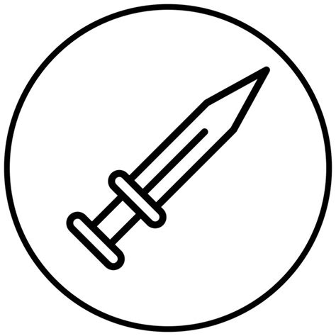 Premium Vector Dagger Icon