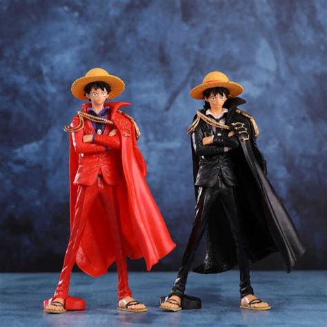 Anime One Piece Koa Red Cape Monkey D Luffy Action Figure Statue
