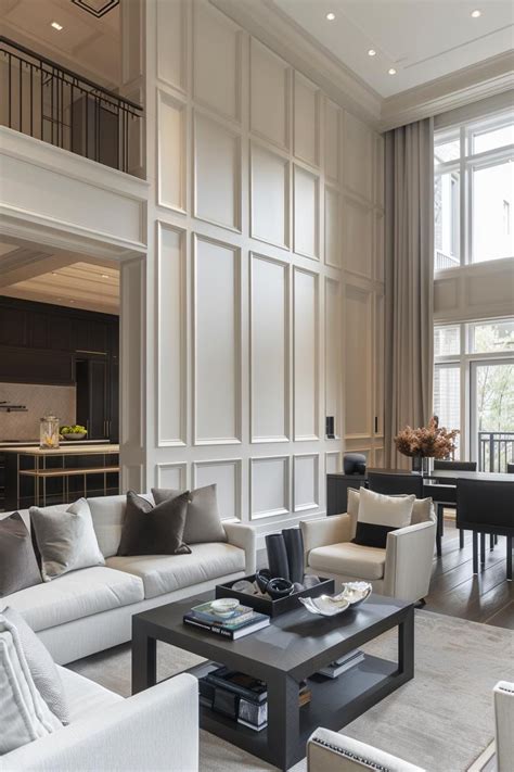 24 Stunning Wainscoting Ideas For Living Rooms Tall Ceiling Living