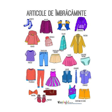 Afis Articole De Imbracaminte Jucarii Educationale Multicolor Emagro