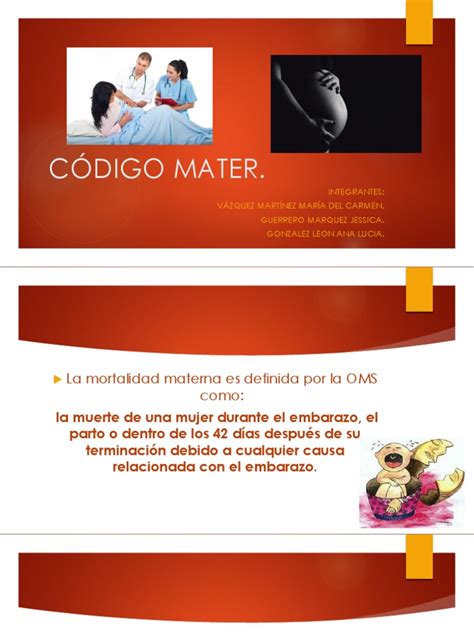 Protocolo Código Mater En Emergencias Obstétricas Pdf Muerte