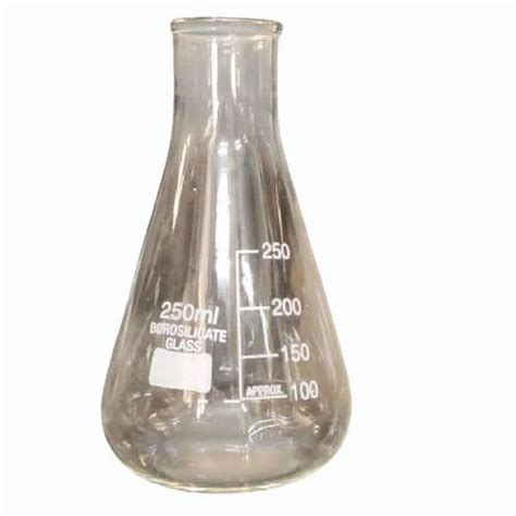 Borosilicate Glass Conical Flask 250 Ml At ₹ 130 In Raipur Id 2853465440012