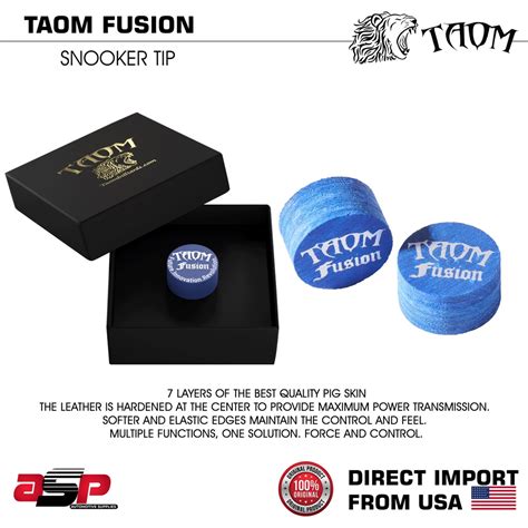 Taom Fusion Snooker Cue Tip Billiard 1 Piece Shopee Philippines
