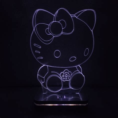 چراغ خواب طرح هلو کیتی Hello Kitty مدل هفت رنگ مجموعه تولیدی سان لیزر