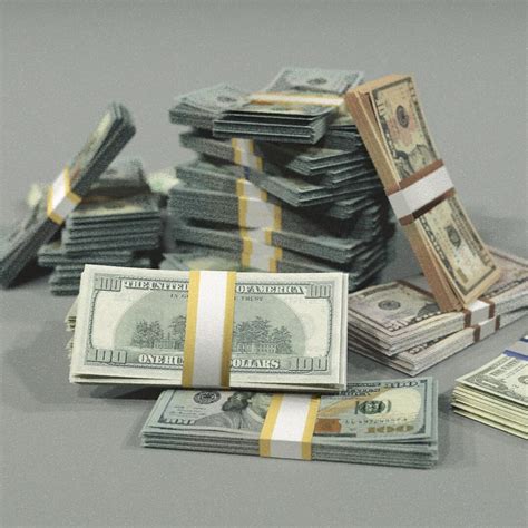 Stacks Of Money 3d Model By Dripgodz
