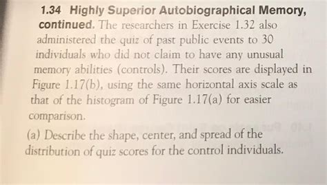 Solved 132 Do You Have Highly Superior Autobiographical