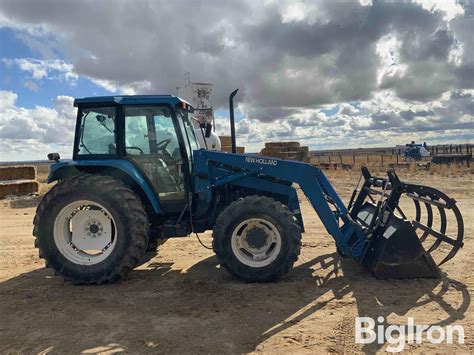 Ford New Holland 7740 Mfwd Tractor W 7411 Loader Agriculture Bigiron