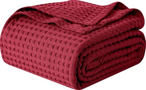 Elegant Comfort Premium 100 Cotton Waffle Blanket Lightweight