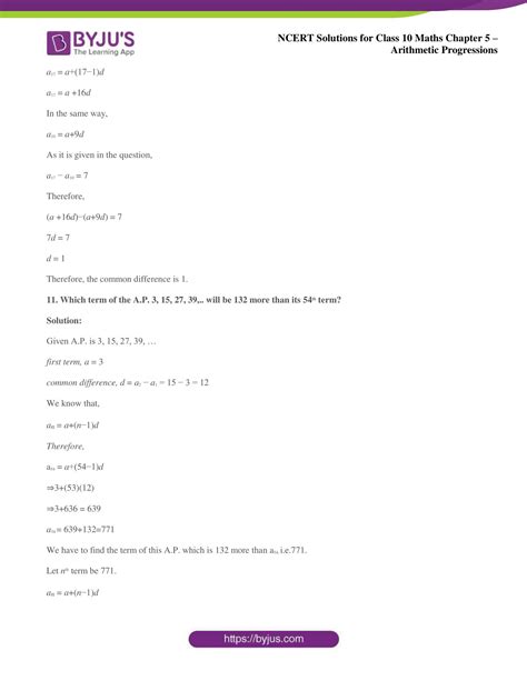 Ncert Solutions For Class 10 Maths Exercise 52 Chapter 5 Arithmetic