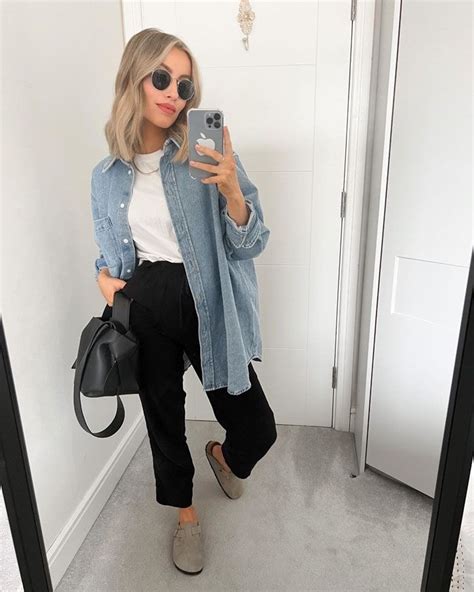 How To Wear The Birkenstock Boston Clogs Birkenstock Outfit Birkenstock Outfits Boston Outfits