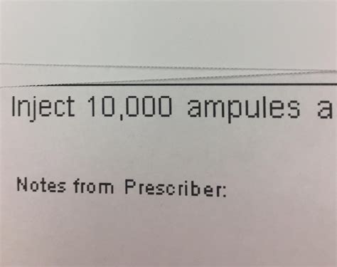 Directions For A Procrit Rx We Received Rtalesfromthepharmacy