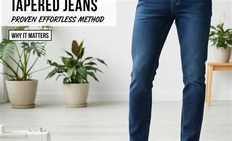 How To Hem Tapered Jeans Proven Effortless Method Jeansvibe