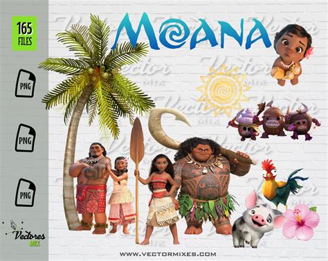 Moana Clipart Moana Svg Moana Png Moana Birthday Moana Printable