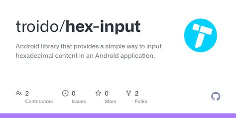 Github Troidohex Input Android Library That Provides A Simple Way To Input Hexadecimal