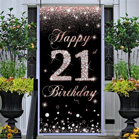 Htdzzi 21st Birthday Decorations For Her Him Happy 21st