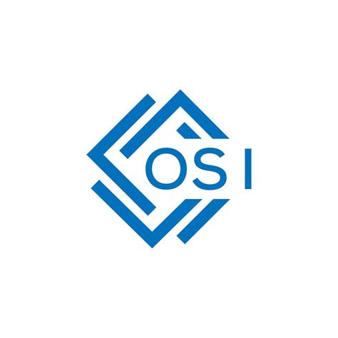 Osi Letter Design Osi Letter Logo Design On White Background Osi