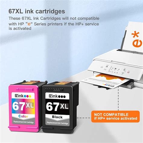 Hp 67 67xl Remanufactured Ink Cartridge 1 Black1 Tri Color E Z Ink