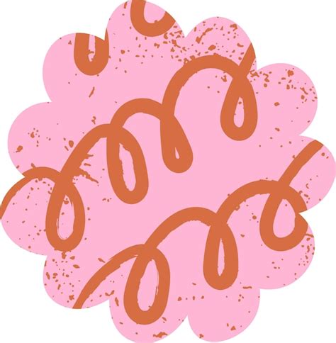 Premium Vector Abstract Grunge Flower Shape