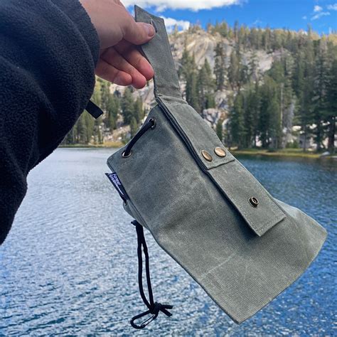 Artisan Forager Pouch™ Handmade Waxed Canvas Possibles Belt Tinder Pouch Forest
