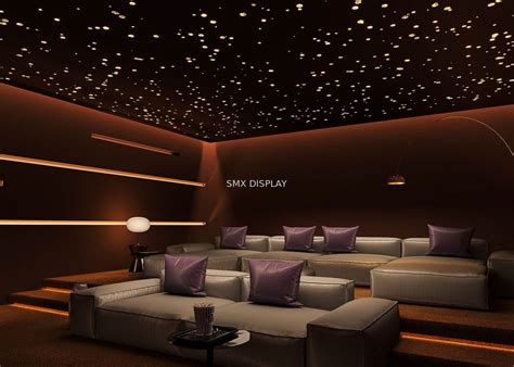 Polyester Fiberboard Fiber Optic Star Ceiling Light 9mm Thickness Easy