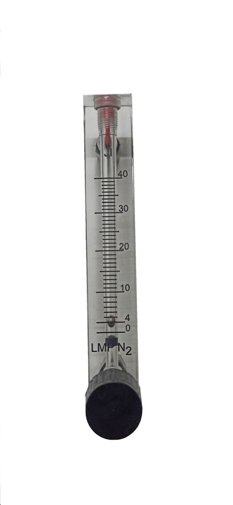 Glass Tube Rotameter For Acetone Flow Meter Range 0 To 4 Lph