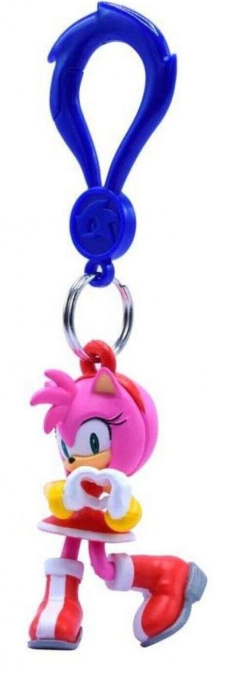 Sonic The Hedgehog Amy Rose Bag Clip Backpack Hanger Keychain New 4661435496