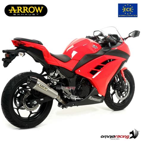 Arrow Exhaust X Kone Slip On Steel Approved For Kawasaki Z300 2013