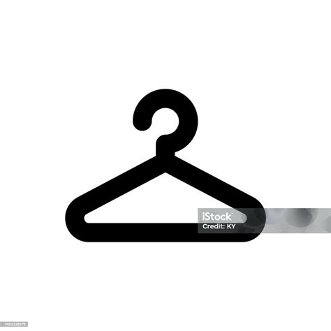 Ilustración De Icono De Percha Simple Icono De Contorno Vectorial Sobre Fondo Blanco Y Más