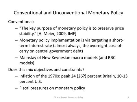 Ppt Quantitative Easing And Recent Monetary Policy Powerpoint
