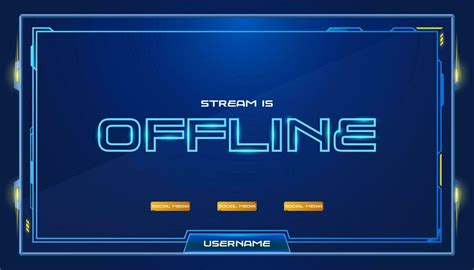 Offline Banner Stream Template Design 24243940 Vector Art At Vecteezy