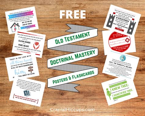 Old Testament Doctrinal Mastery Posters Flashcards And More Artofit