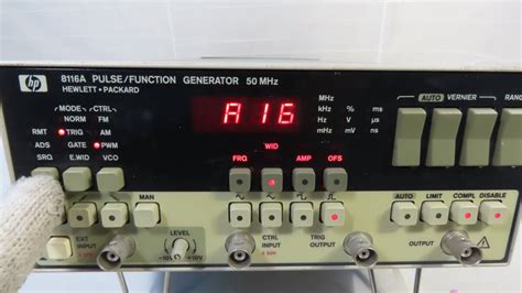 Yahooオークション Hp 8116a Pulsefunction Generator 50mhz Pulse