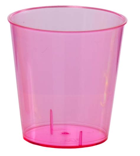 Franmara Product Number 8574 Dazzle Neon Plastic Shot Glasses 1 Oz Rim