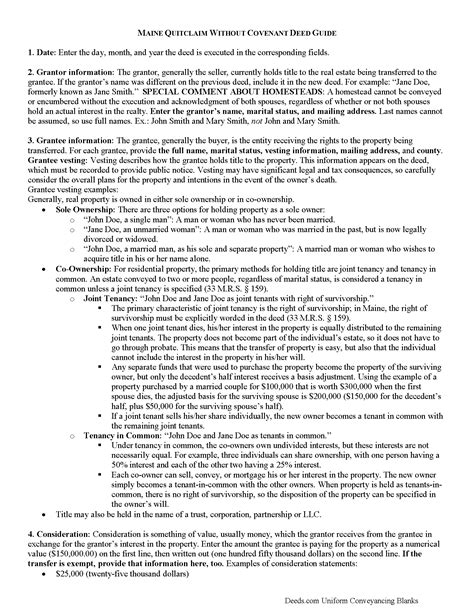 Penobscot County Quitclaim Deed Form Maine