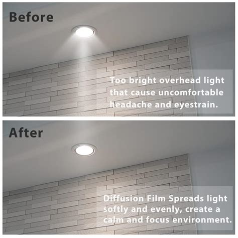 Adhesive Diffusion Film 82x118in 3 Pack Dimming Diffuser Filter For Softening Led Lights