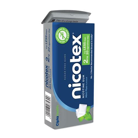 Buy Nicotex Nicotine Gums To Quit Smoking Cipla Health