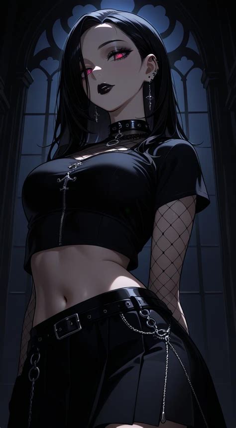 Assertive Goth Woman Anime By Pazuzulord On Deviantart