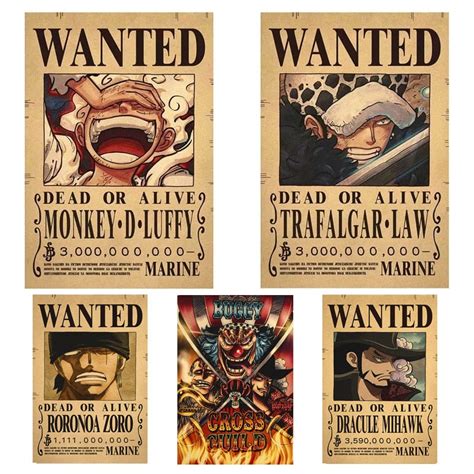 One Piece Wanted Posters Animeancy