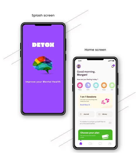 Detox Mental Health And Wellness Mobile App Ui Design On Behance