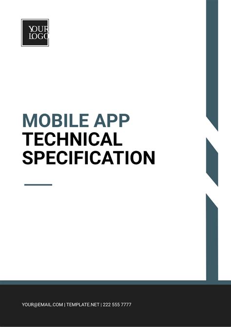 Free Mobile App Technical Specification Template To Edit Online