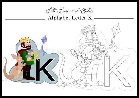 Alphabet Coloring Page Letter A Stock Illustration Illustration Of