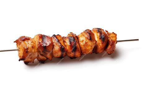 Premium Ai Image Bbq Chicken Boti On Grill With Fire Sparks Background Chicken Bbq Isolated In