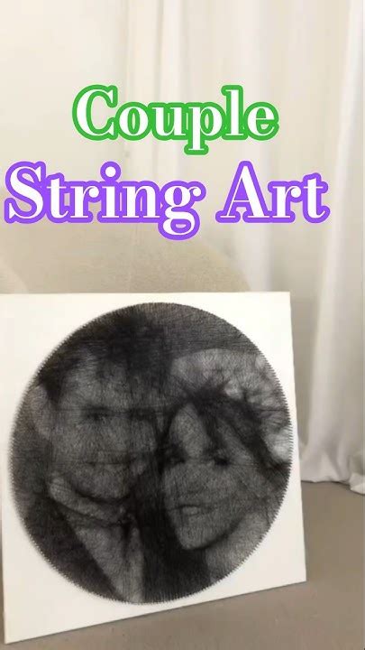 Couple String Art Portraitstring Art Couple Makingstring Art Portrait
