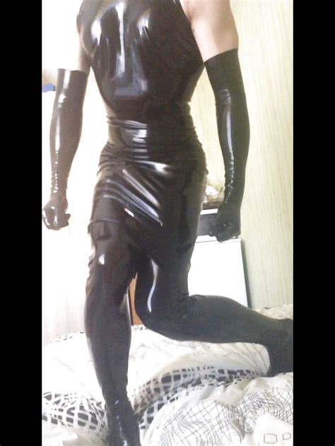 Latex Dress Gloves Stockings 5 Pics XHamster