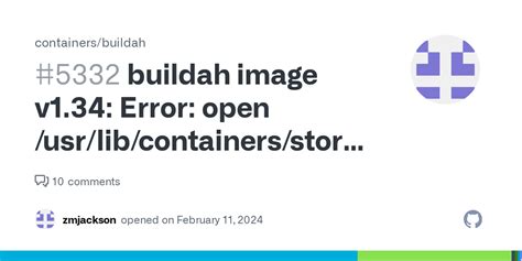 Buildah Image V134 Error Open Usrlibcontainersstorageoverlay Imagesimageslock