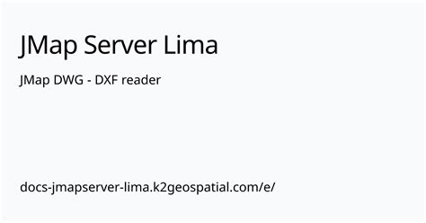 Jmap Dwg Dxf Reader Jmap Server Lima